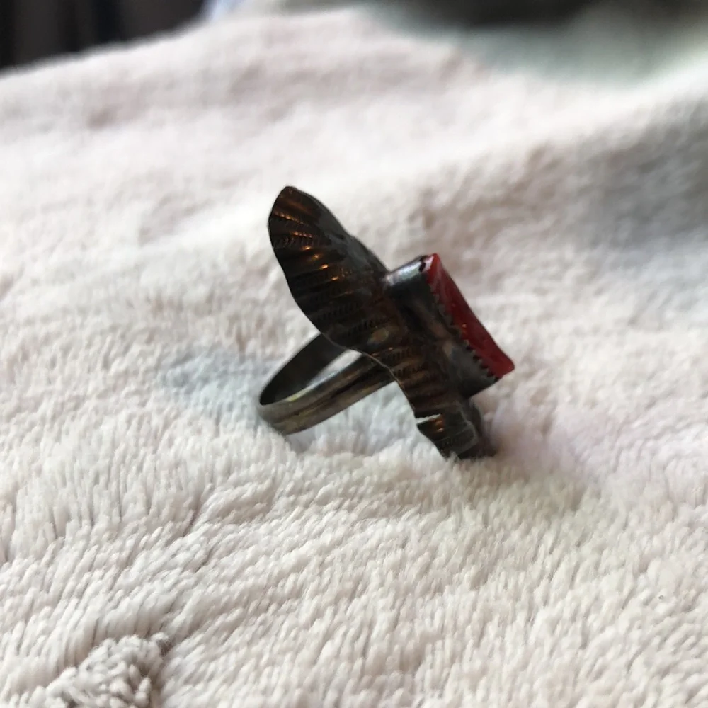 Native American | Jewelry | Native American Handmade Silver And Coral ...